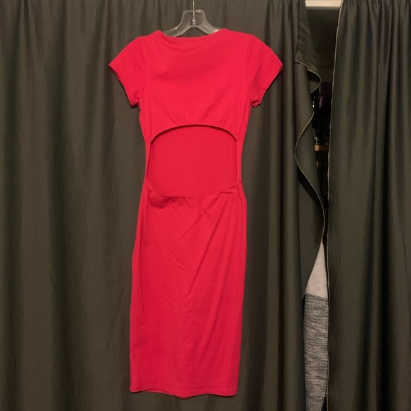 Heart & Hips | Dresses | Hot Pink Open Back Dress | Poshmark